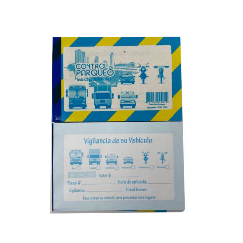 Papelería Modelo - Talonario de Control De Parqueadero - Domicilios ...